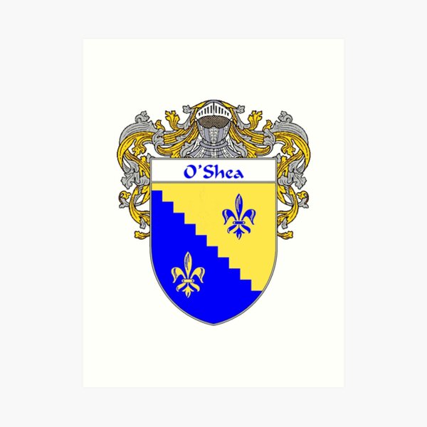 "O'Shea Coat of Arms / O'Shea Family Crest" Art Print by IrishArms ...