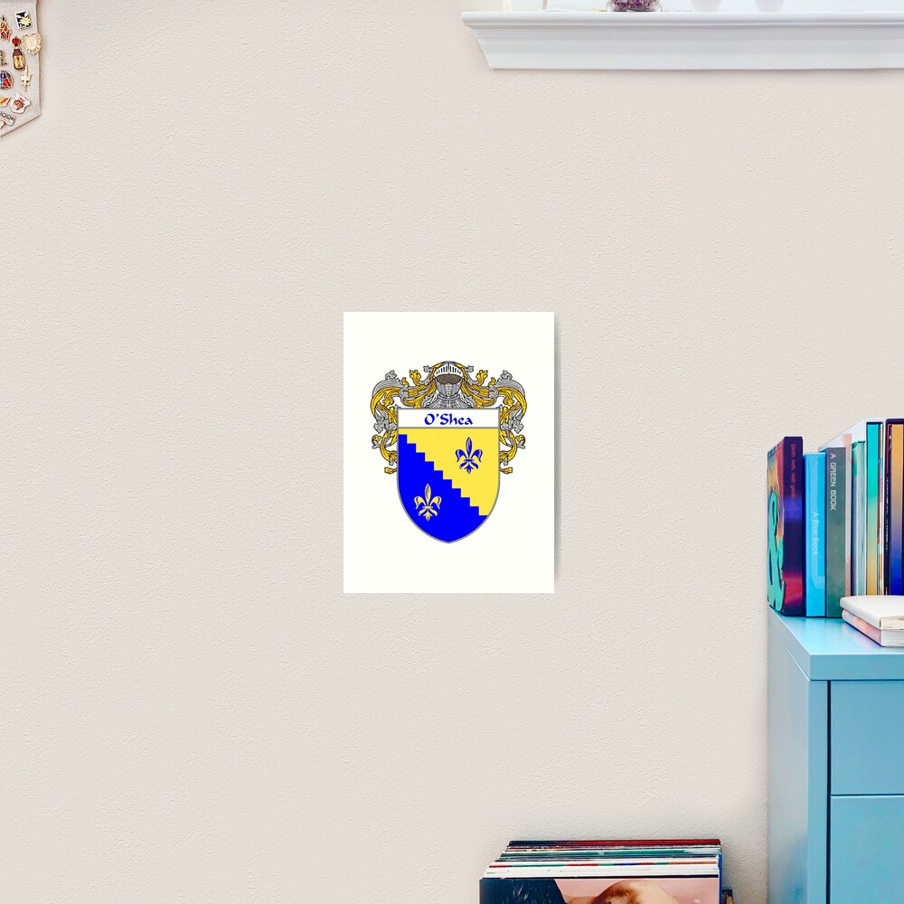 "O'Shea Coat of Arms / O'Shea Family Crest" Art Print by IrishArms ...