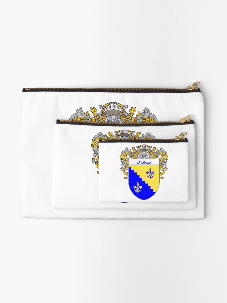 "O'Shea Coat of Arms / O'Shea Family Crest" Zipper Pouch by IrishArms ...