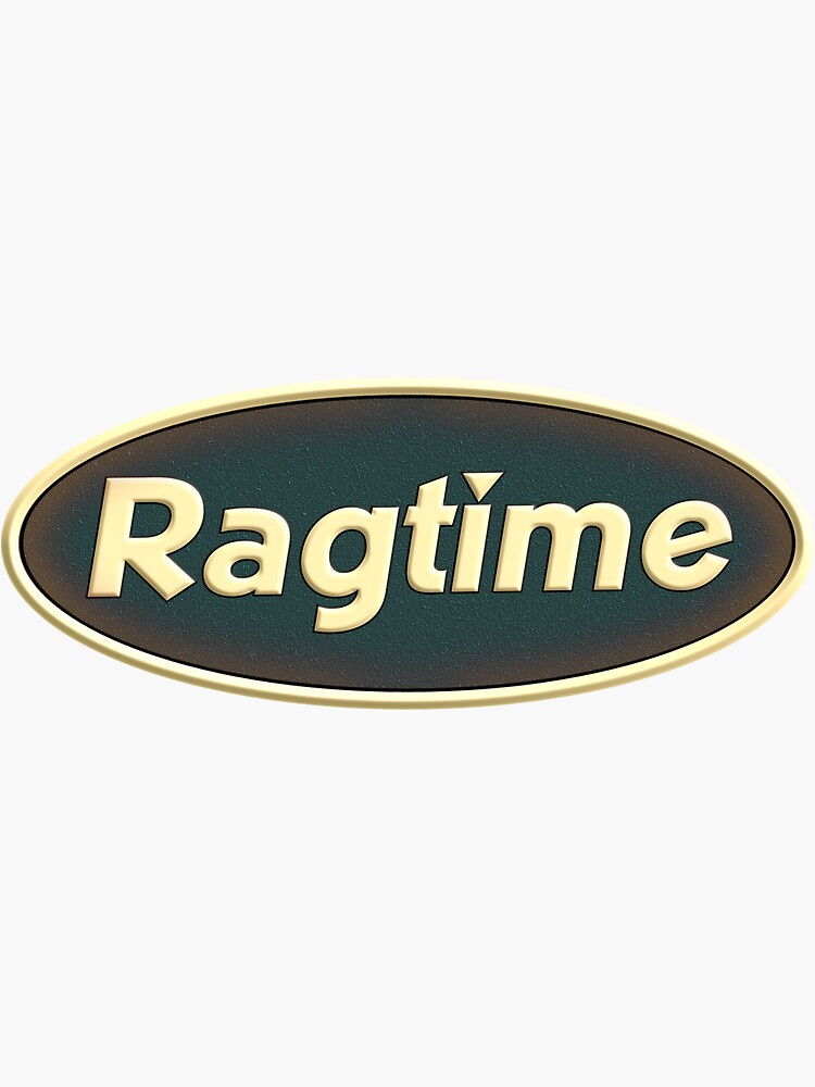 "Vintage Ragtime" Sticker for Sale by Dardman | Redbubble