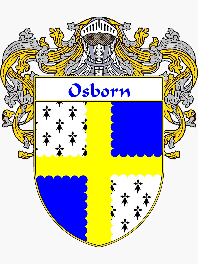"Osborn Coat of Arms / Osborn Family Crest" Sticker by IrishArms ...