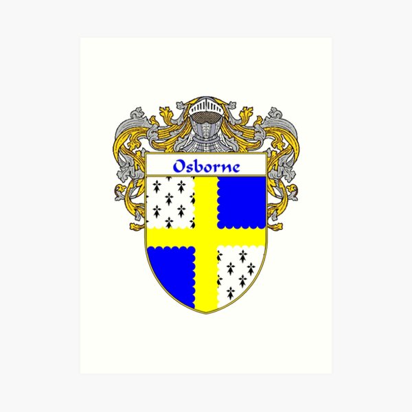 "Osborne Coat of Arms / Osborne Family Crest" Art Print for Sale by ...