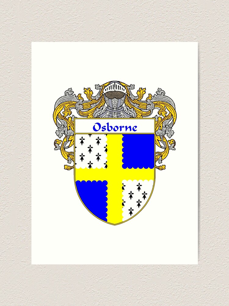 "Osborne Coat of Arms / Osborne Family Crest" Art Print for Sale by ...