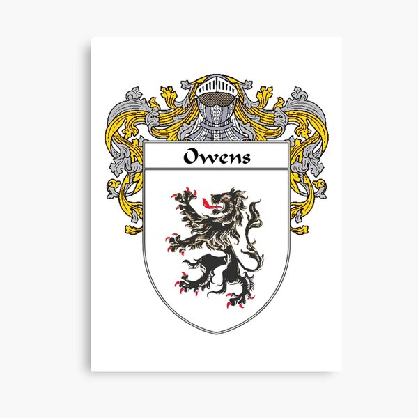 "Owens Coat of Arms / Owens Family Crest" Canvas Print for Sale by ...
