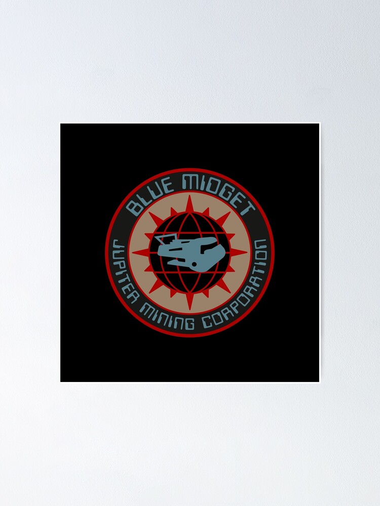 "Red Dwarf Blue Midget Logo Sign" Poster for Sale by NerdsLoot | Redbubble