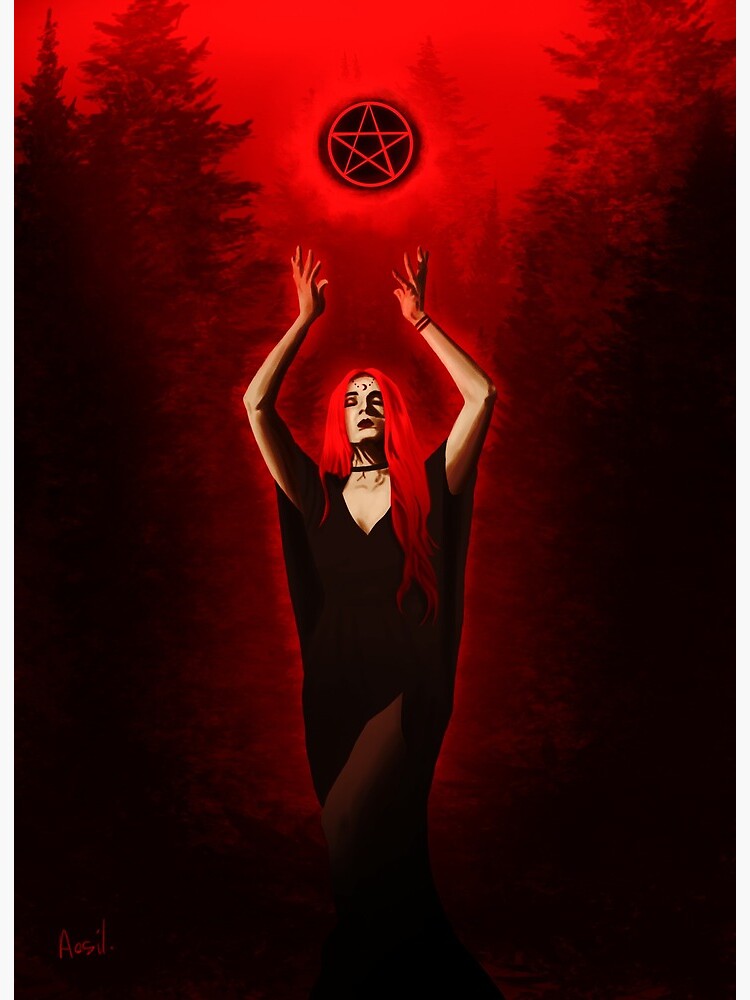 "Red Witch" Art Board Print by Aesil | Redbubble