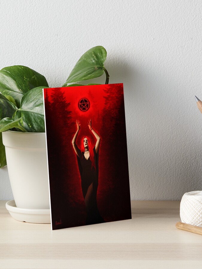 "Red Witch" Art Board Print by Aesil | Redbubble