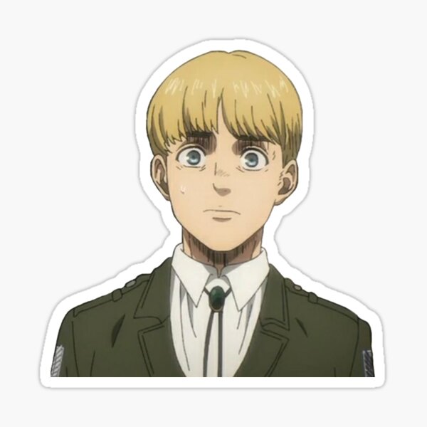 "armin arlert" Sticker by rutabaigramen | Redbubble
