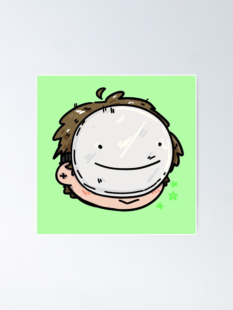 "Dream / Dreamwastaken Sticker design | Dream mask" Poster by ...