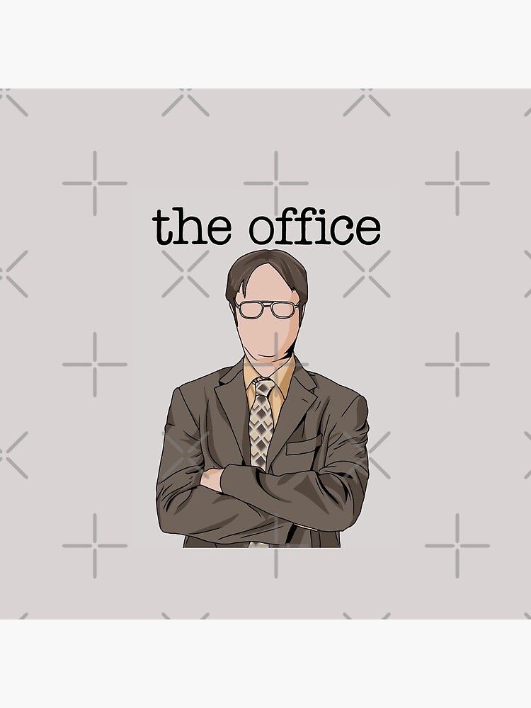 "Dwight Schrute The Office Cartoon Digital Art 2 With Font" Pin by ...