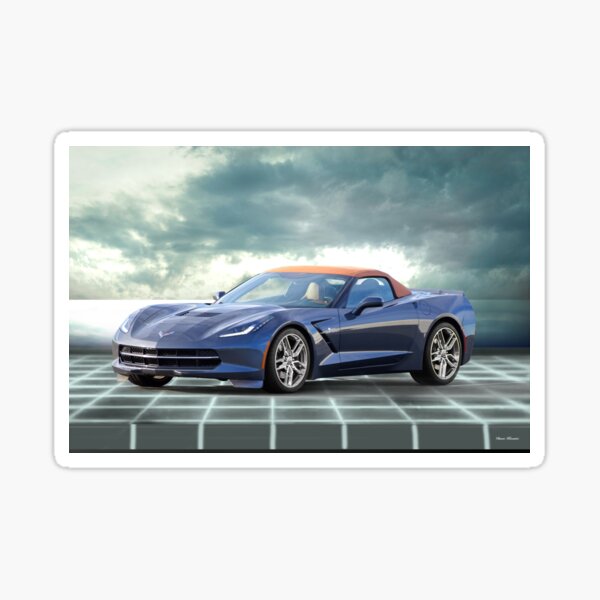 "Chevrolet C6 Corvette Convertible" Sticker for Sale by DaveKoontz ...