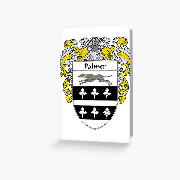 "Palmer Coat of Arms / Palmer Family Crest" Greeting Card by IrishArms ...