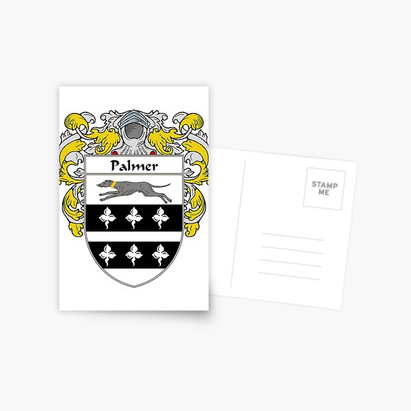 "Palmer Coat of Arms / Palmer Family Crest" Postcard for Sale by ...