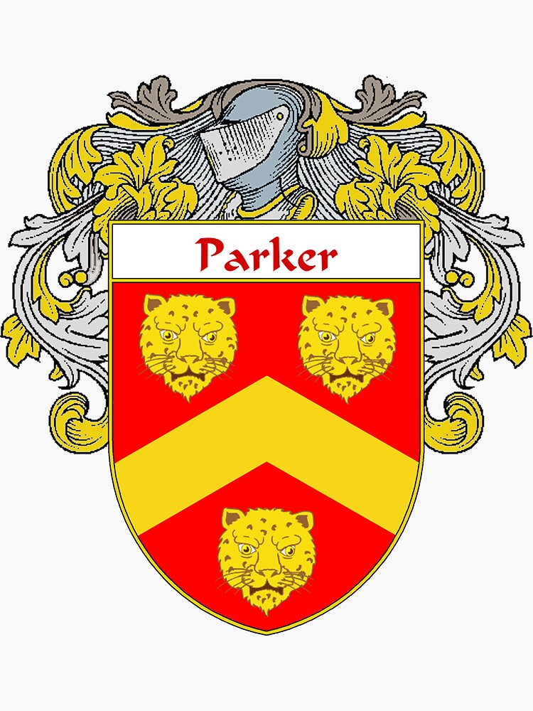 "Parker Coat of Arms / Parker Family Crest" Sticker for Sale by ...