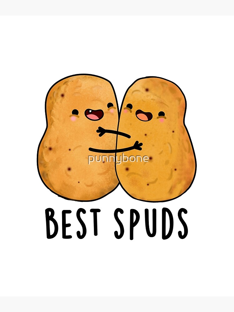 Best Spuds Cute Best Buddies Potato Pun Premium Matte Vertical Poster ...