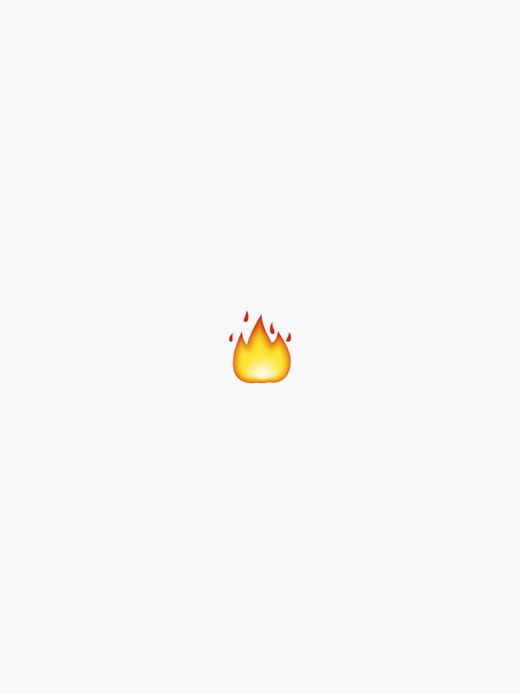 "Small fire emoji" Sticker by AshleighJessie | Redbubble