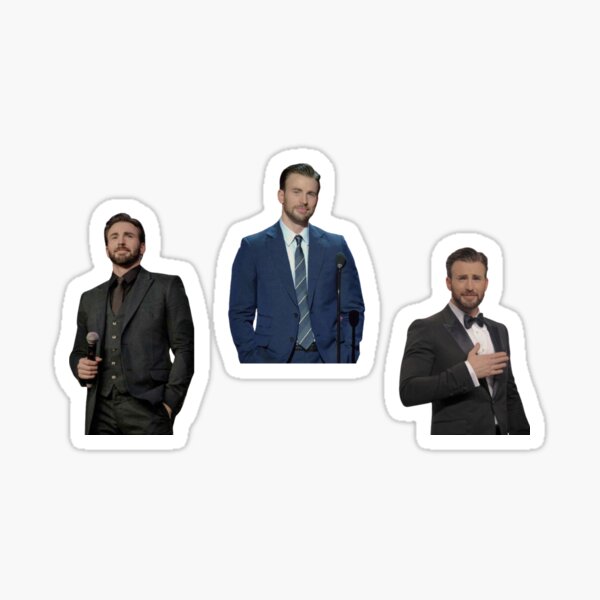 "Chris Evans Sticker Pack" Sticker by tatianafe14 | Redbubble