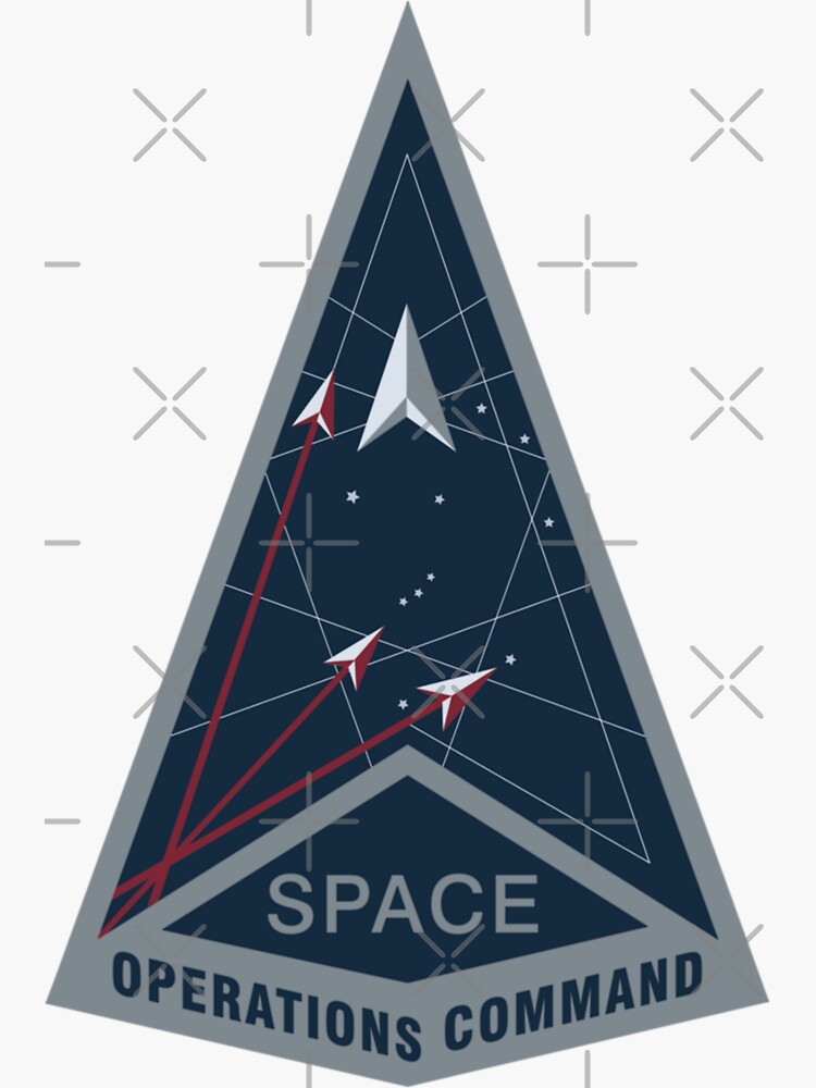 "Emblem of Space Operations Command" Sticker for Sale by trendistudio ...