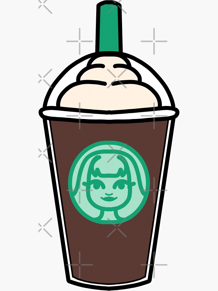 "Anime Cute Girl Coffee" Sticker by healerxstudio | Redbubble