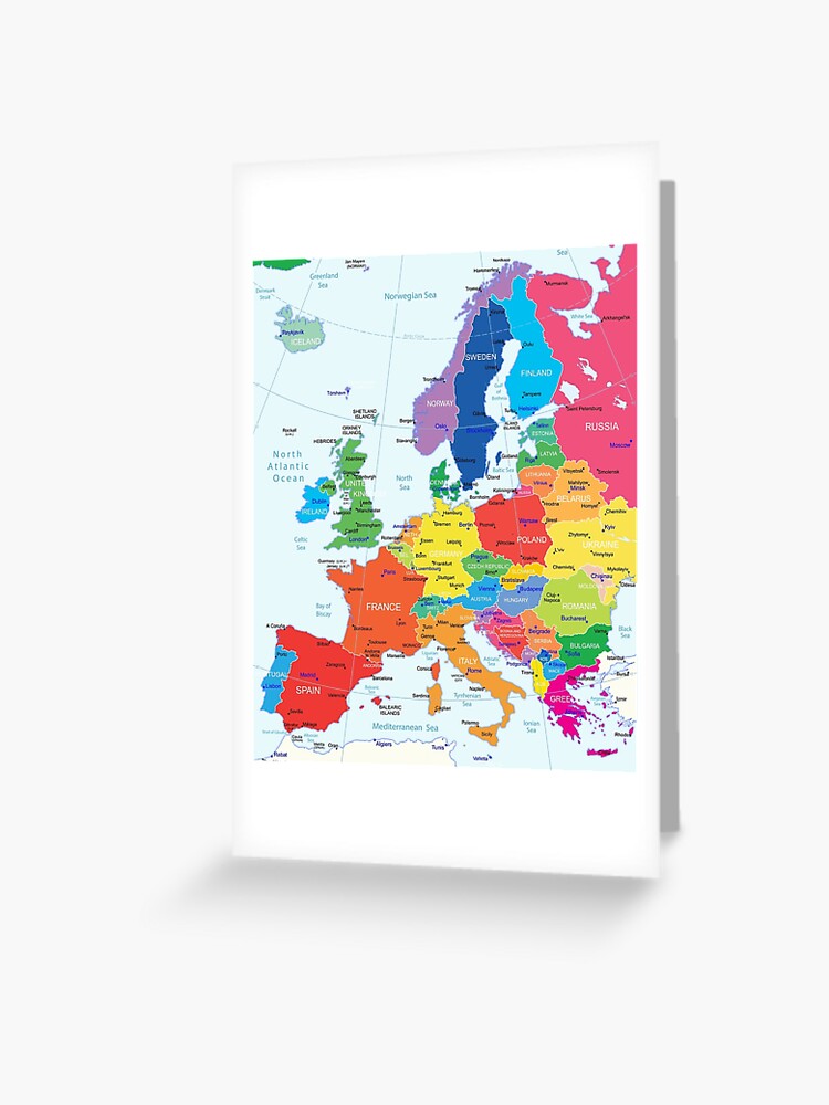 Map Of Europe With Capitals And Major Cities