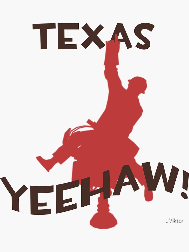 "Texas, Yeehaw" Sticker for Sale by JViktor | Redbubble