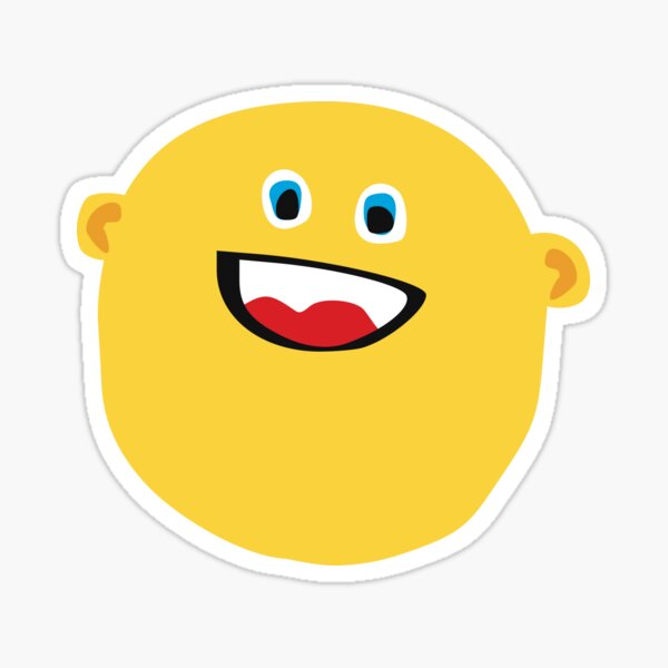 "A Big Happy Smiley Face - Children's Emoji" Sticker for Sale by ...