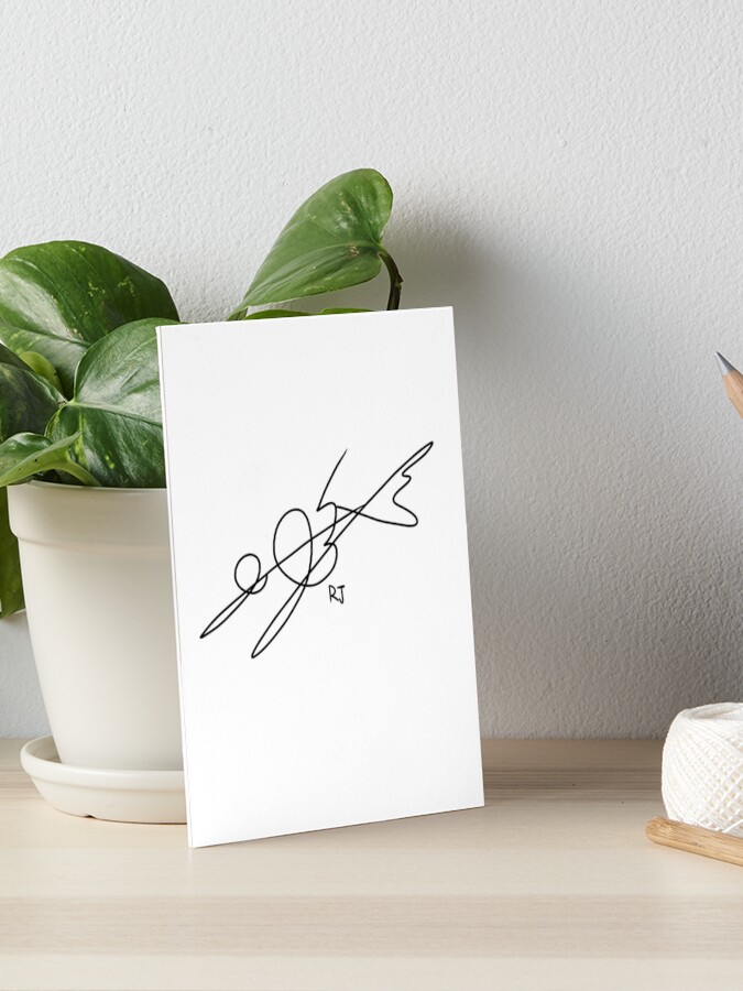 "Huang Renjun's Signature - NCT" Art Board Print by MADCITYY | Redbubble