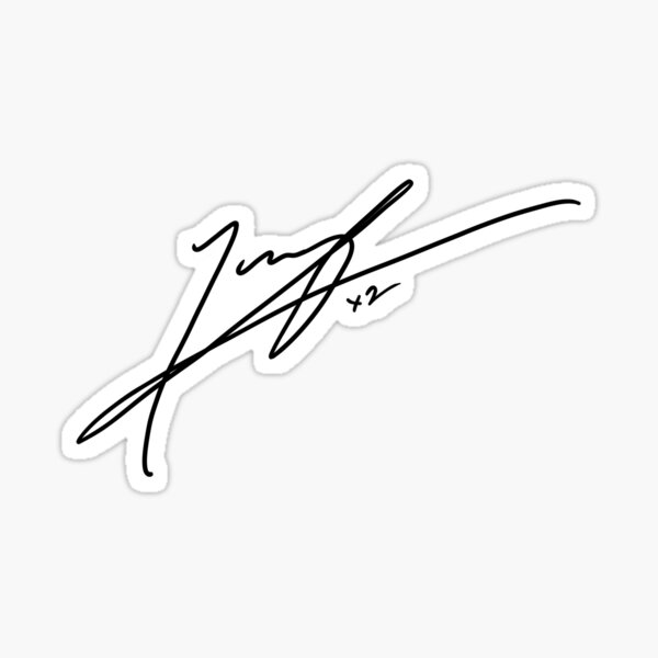 "Liu Yangyang Signature - NCT / WAYV" Sticker for Sale by MADCITYY ...