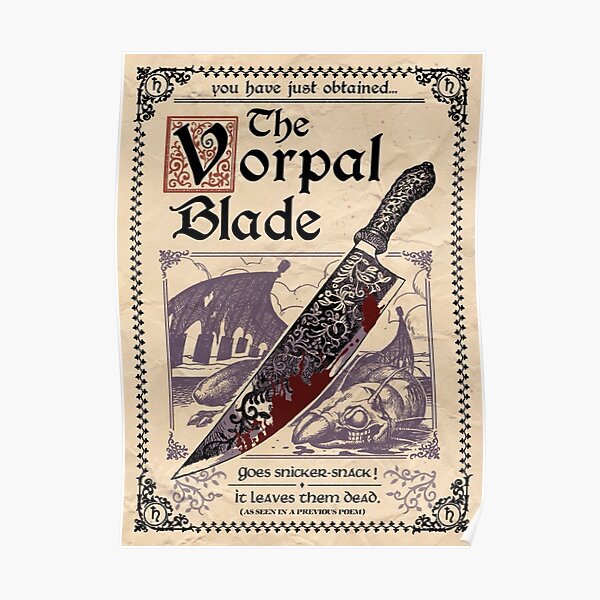 "Alice Madness Returns's Vorpal Blade" Poster for Sale by --Camiila ...