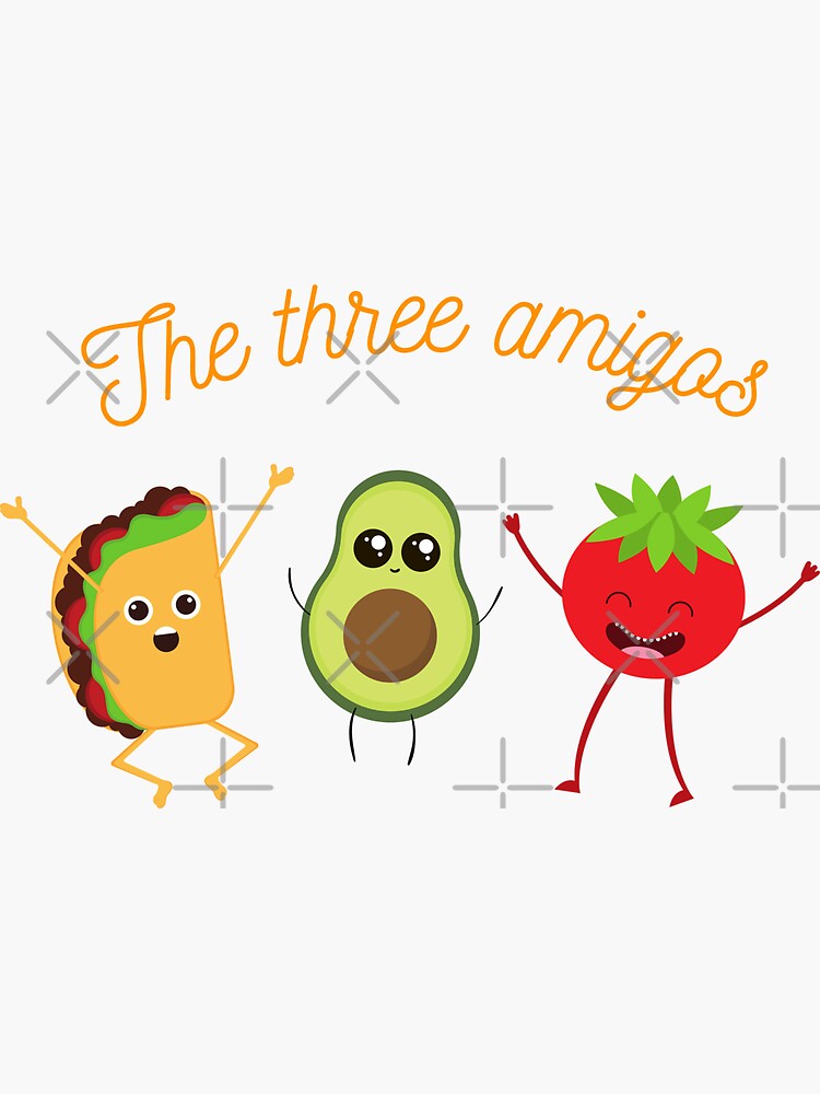 "The three amigos" Sticker for Sale by Learntobeamom | Redbubble