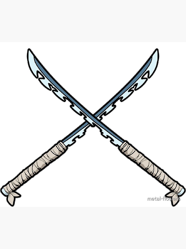 Lámina fotográfica «Inosuke Hashibira Swords Crossed - Demon Slayer» de ...
