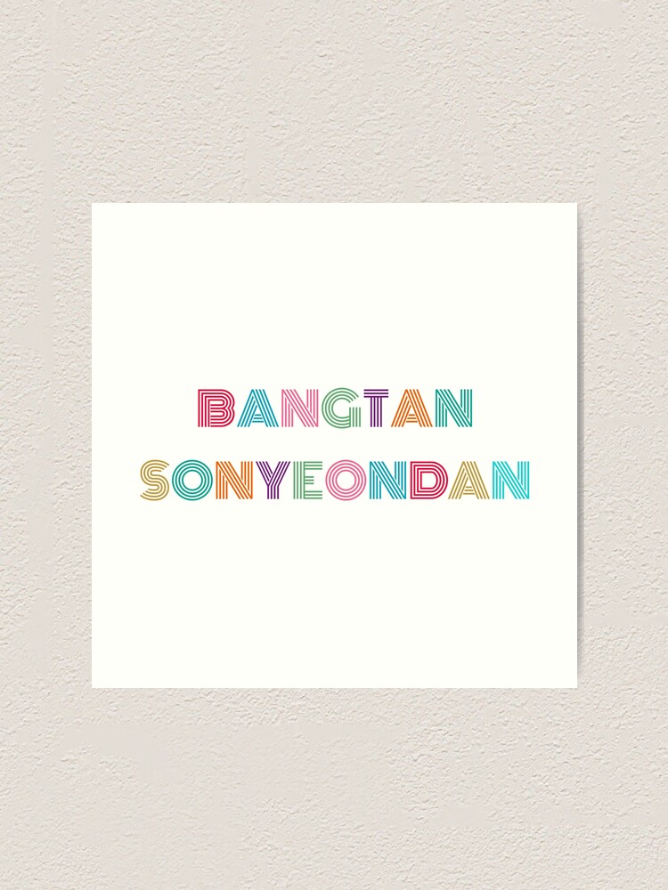 "BTS BANGTAN SONYEONDAN Dynamite Font" Art Print for Sale by ...