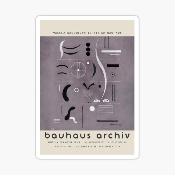 "Kandinsky - Bauhaus Archiv #2" Sticker for Sale by slowrotation ...