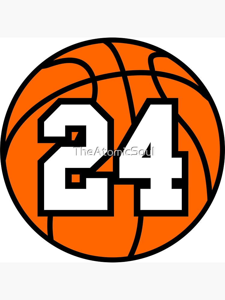 "Basketball 24" Poster for Sale by TheAtomicSoul | Redbubble