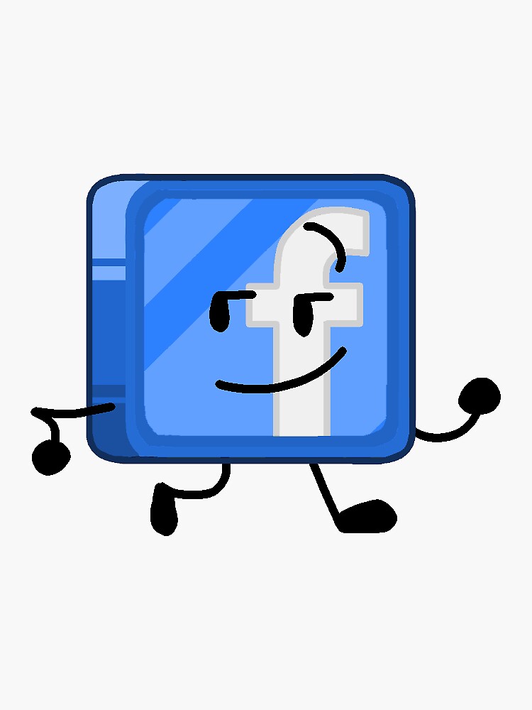 "Facebook Logo Sticker" Sticker for Sale by RBBA | Redbubble