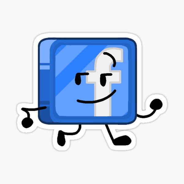 "Facebook Logo Sticker" Sticker for Sale by RBBA | Redbubble
