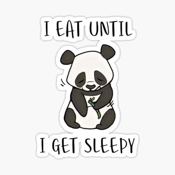 "Sleepy Panda" Sticker for Sale by Artcci | Redbubble