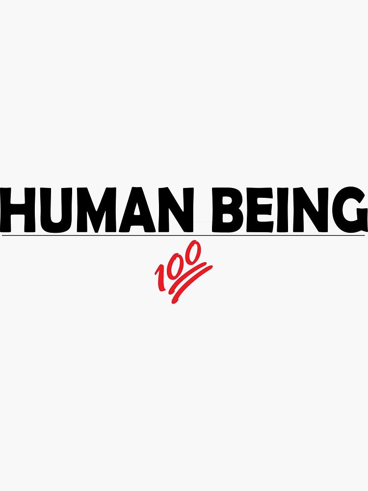 "human being" Sticker by onepiece2020 | Redbubble