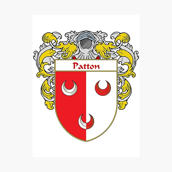 Lámina fotográfica «Escudo de armas Patton / Escudo de la familia ...
