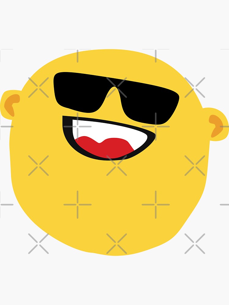 Pegatina «Reír es genial - Emoji para niños» de iscaStudioArt | Redbubble