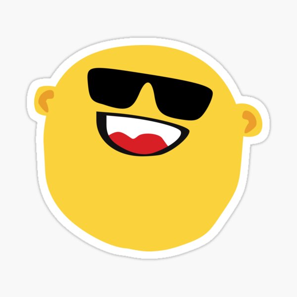 Pegatina «Reír es genial - Emoji para niños» de iscaStudioArt | Redbubble