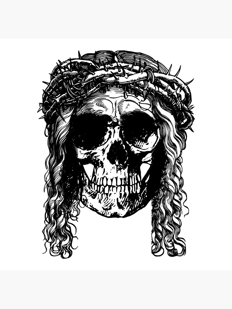 "Skull christ" Poster by AndresLacuesta | Redbubble
