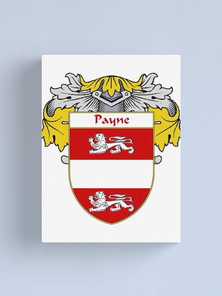 "Payne Coat of Arms / Payne Family Crest" Canvas Print by IrishArms ...