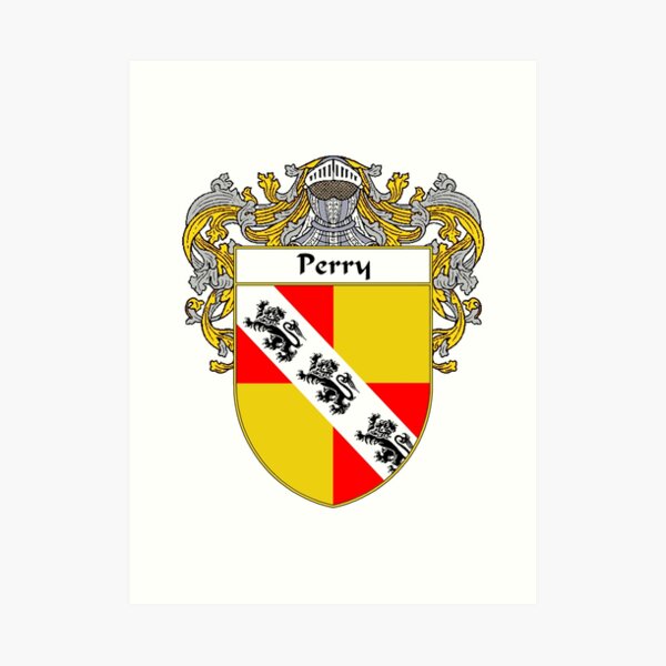"Perry Coat of Arms / Perry Family Crest" Art Print for Sale by ...