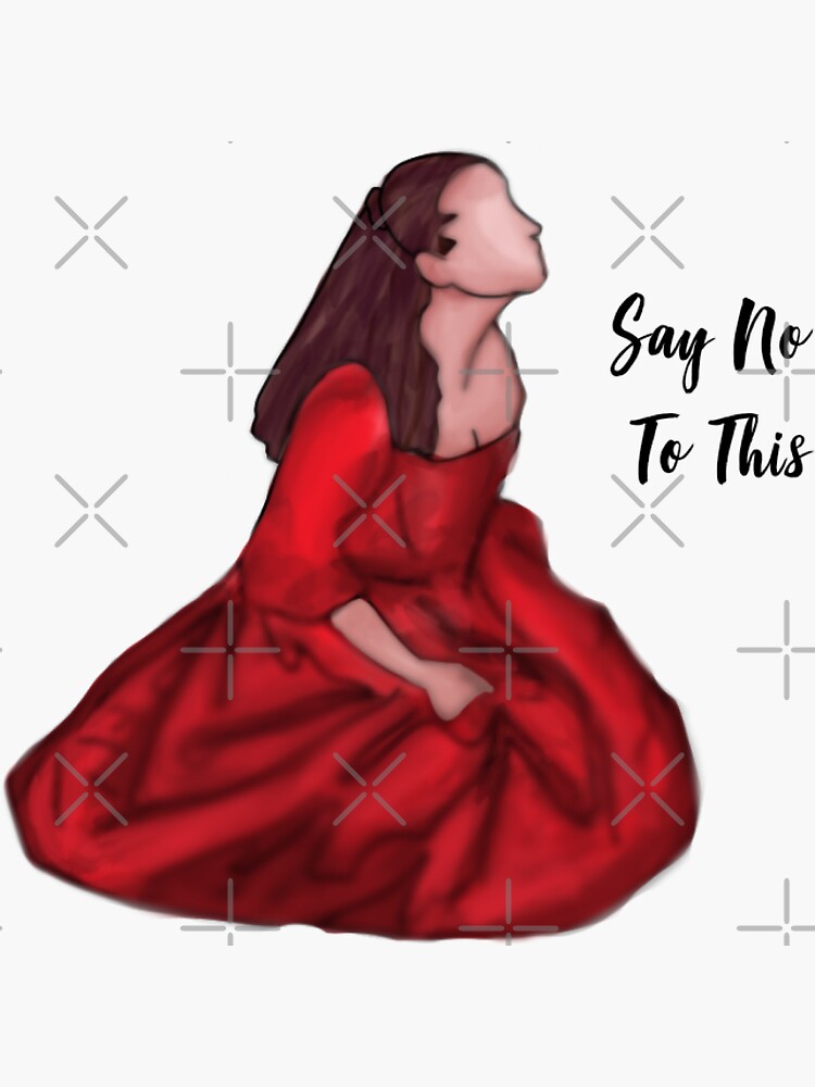 "Say No To This" Sticker for Sale by Melly-Jellyarts | Redbubble
