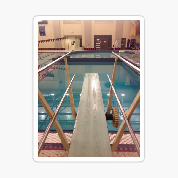 "diving board photo" Sticker for Sale by vordeman | Redbubble