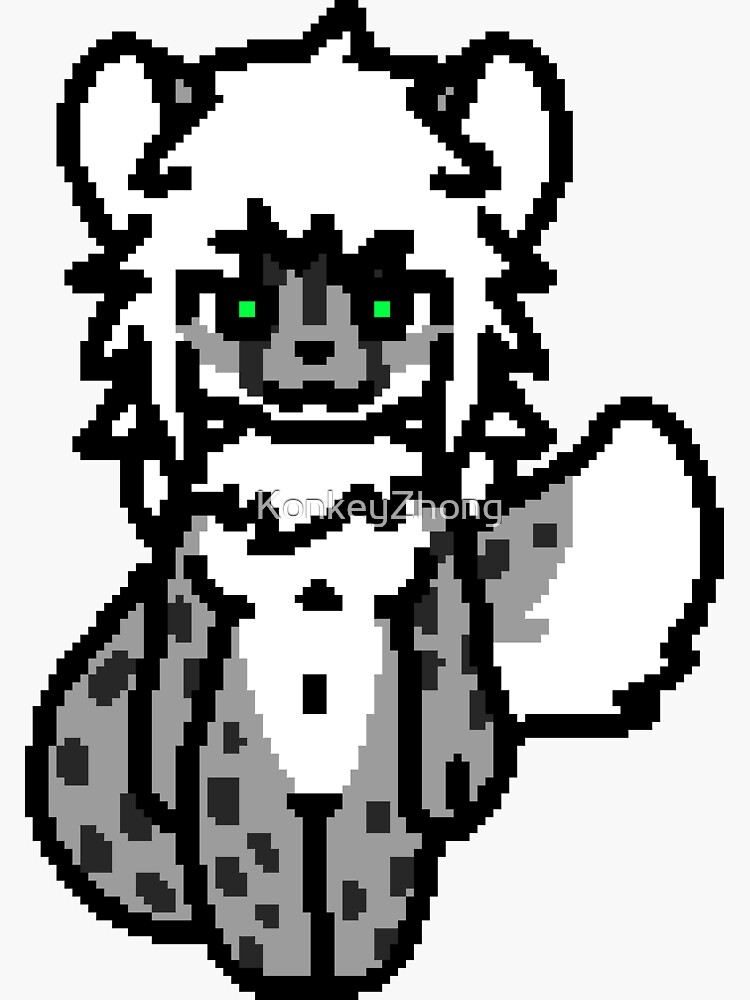 "Changed - Snow Leopard Sprite" Sticker for Sale by KonkeyZhong | Redbubble