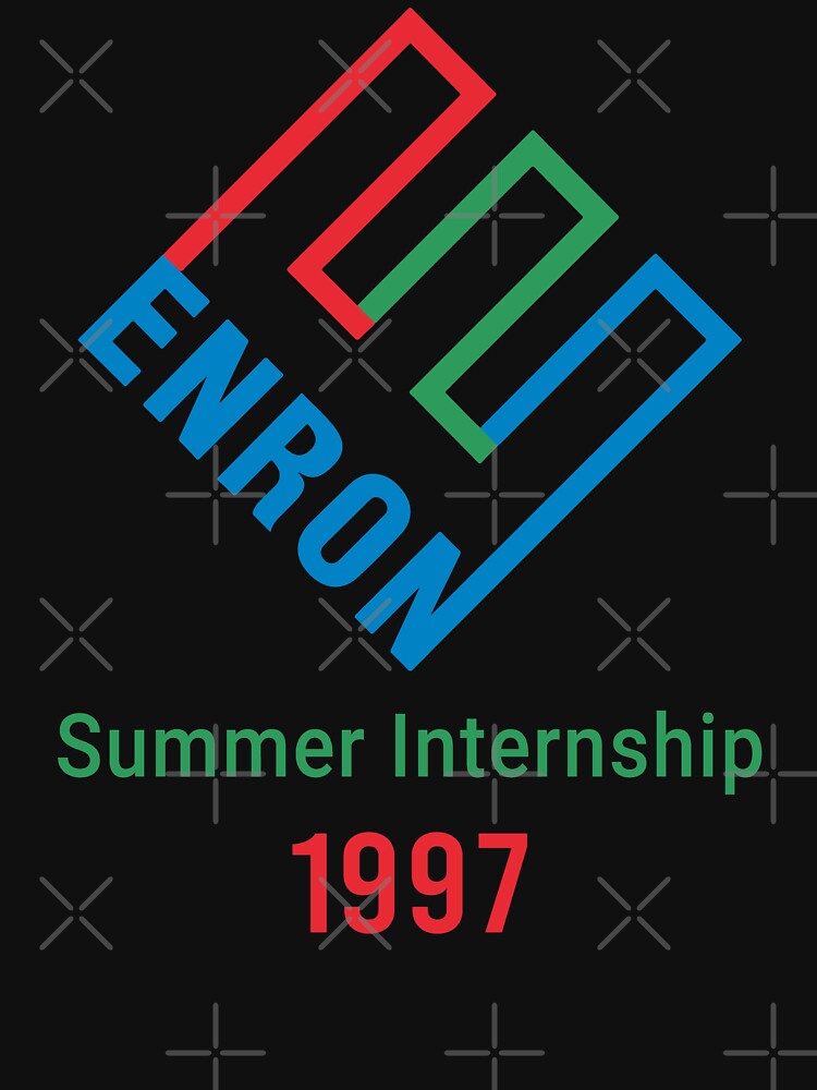 "Enron Summer Internship" T-shirt for Sale by DesignerPark | Redbubble ...