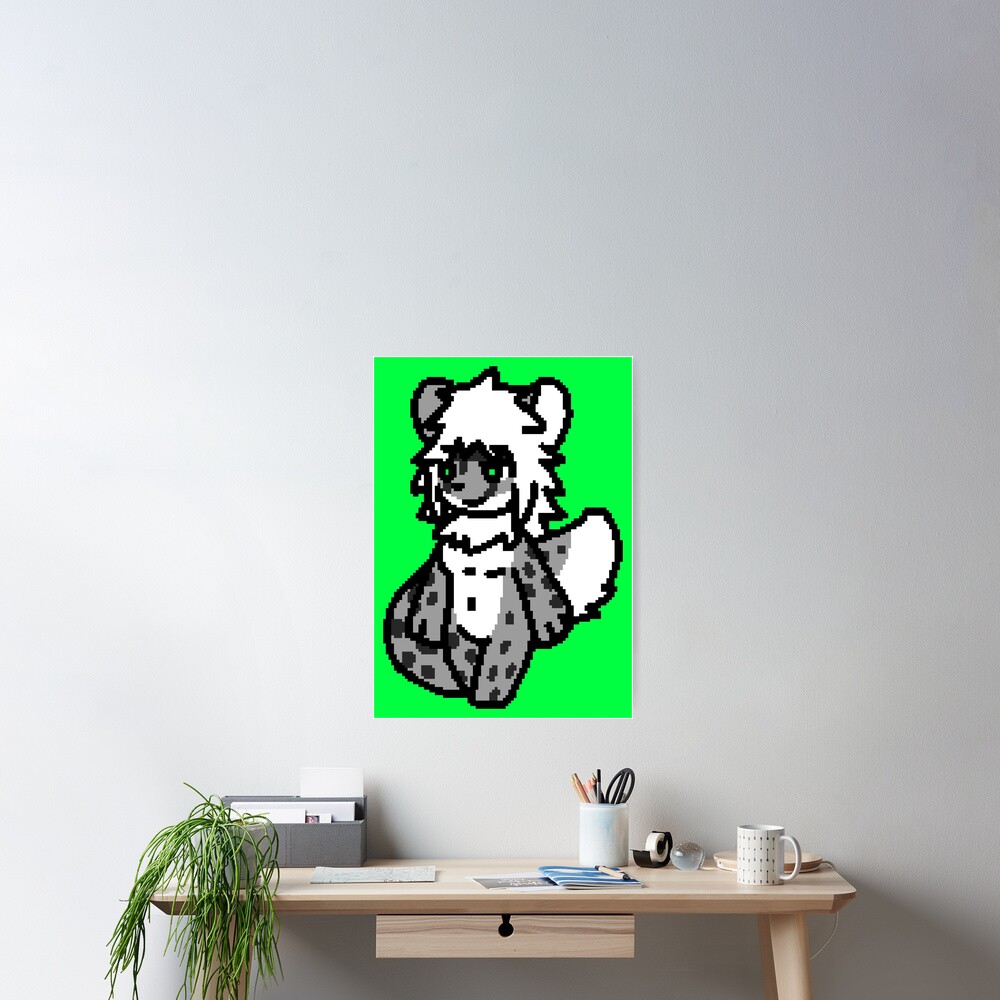 "Changed - Snow Leopard Walking Sprite" Poster by KonkeyZhong | Redbubble