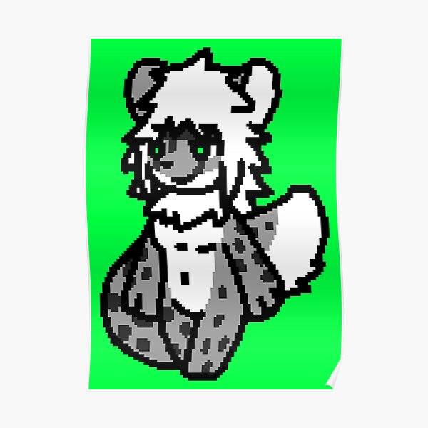 "Changed - Snow Leopard Walking Sprite" Poster by KonkeyZhong | Redbubble